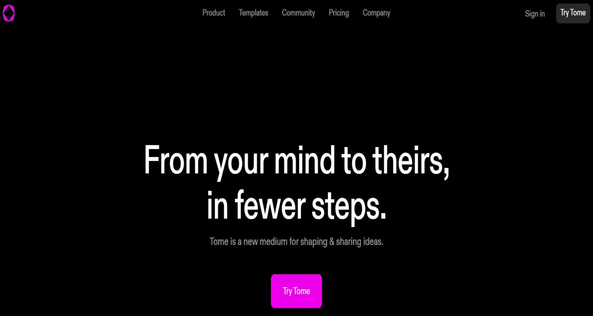 Tome - AI Presentation Maker