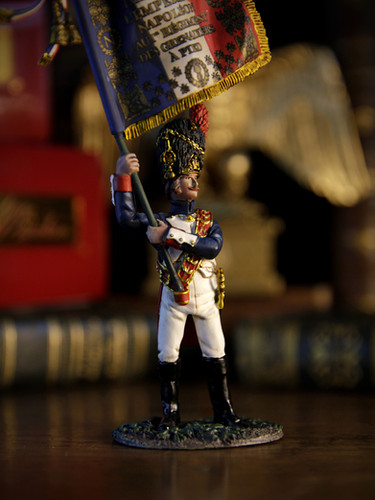 Imperial guard flag bearer - figurine Collection Napoleon | Paris Toy ...
