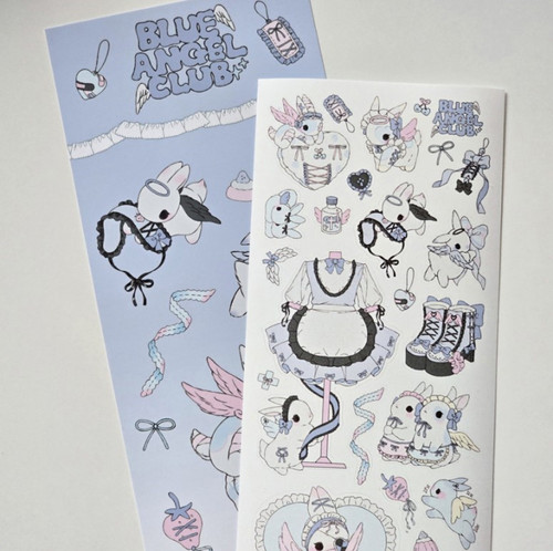 Blue Angel Club Sticker | Marshmallow Station