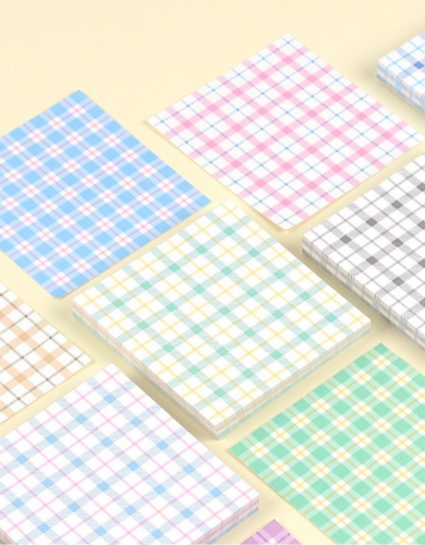 Palette Plaid Memo Pad | Marshmallow Station