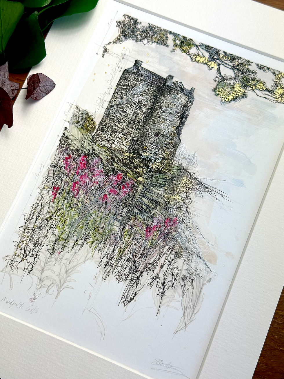 Neidpath Castle, Peebles, Scotland, UK