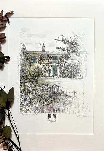 South Farm, Royston | A3 Fine Art Print | Architectural Art