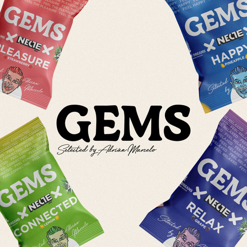GEMS THC GUMMIES 4 EFFECTS, 4 FLAVORS, by Adrian Marcelo x FOD | Field ...