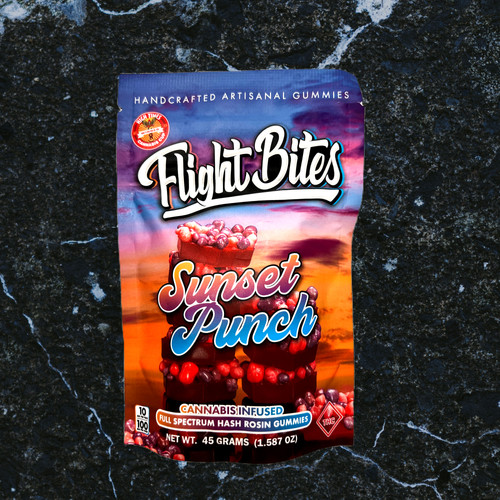 Flight Bites Hash Rosin Strains Infused Gummies 100mg THC - Multiple ...