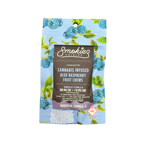 Smokiez Edibles Indica Blue Raspberry Gummies | Field of Dreams