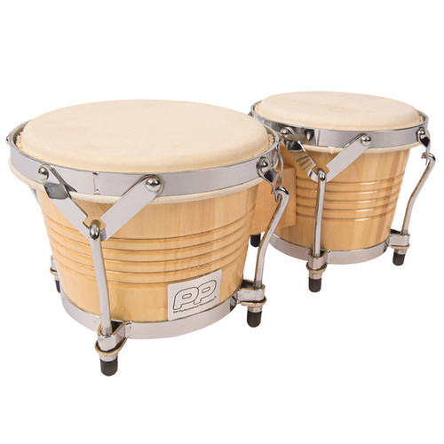 PP World Natural Wood Bongos | Weald of Guitar
