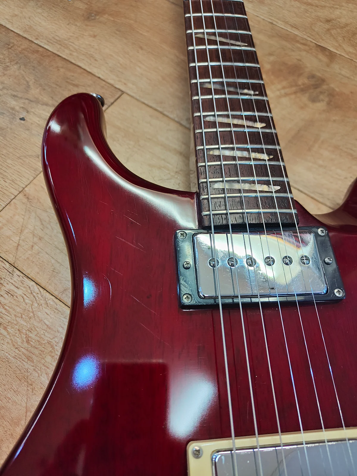 PRS Santana SE with Stoptail Tailpiece 2001 Cherry | Weald of Guitar