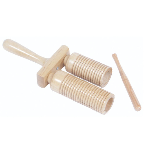 PP World Double Guiro ~ Natural | Weald of Guitar