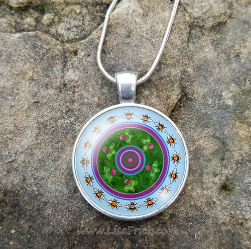 Mandala Necklace | Original Design #11 | lisa-frick-artist