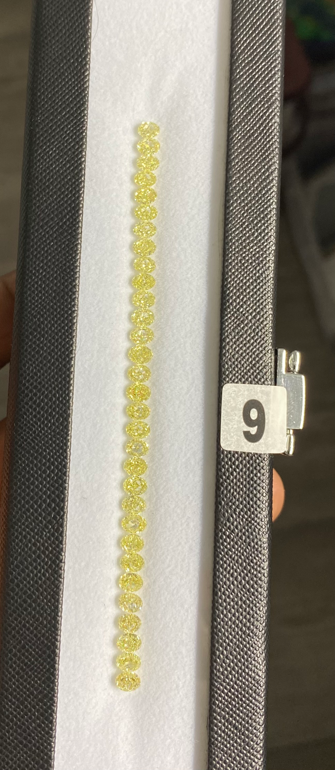 0.30ct+ Size Fancy Intense Yellow VS Calibrate Oval Shape Layout ...