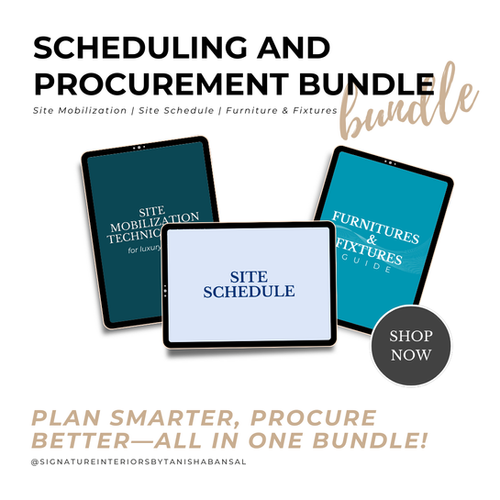 Scheduling and Procurement Bundle | Tanisha Bansal