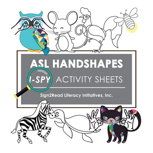 ASL Handshapes I-Spy Activity Sheets | Sign2Read