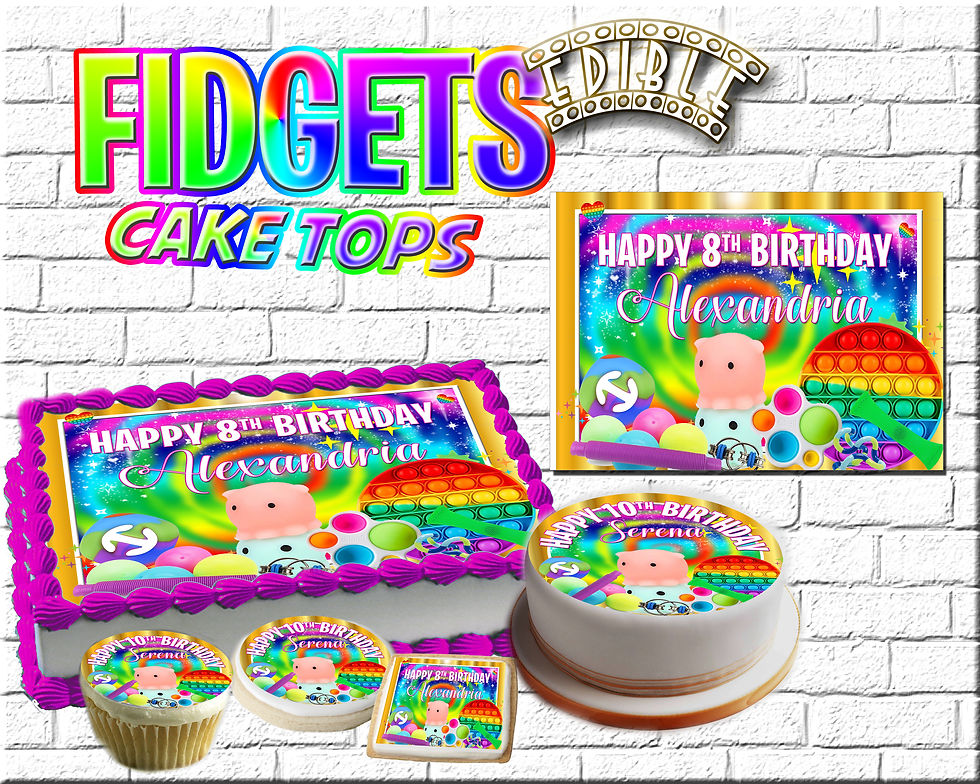 Fidgets Edible Birthday cake topper | mysite