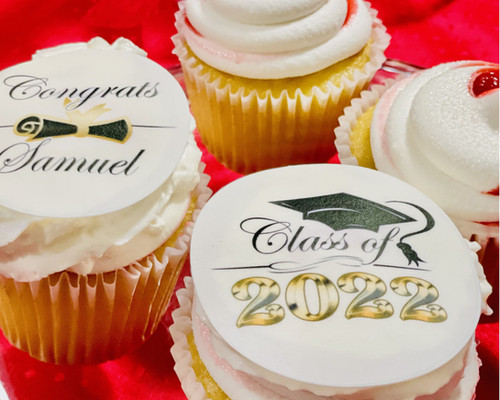 Any Year Custom Graduation cupcake or cookie toppers | mysite