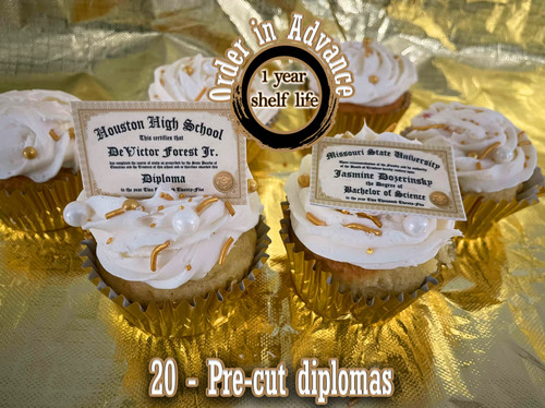 2025 miniature edible Diplomas for High school, College Graduate ...
