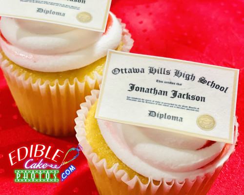 20 Custom miniature edible Diplomas for High school, College Graduates ...