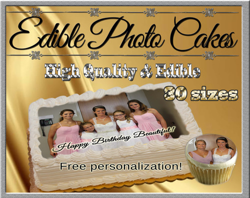 Custom edible cake topper - You provide the picture | mysite