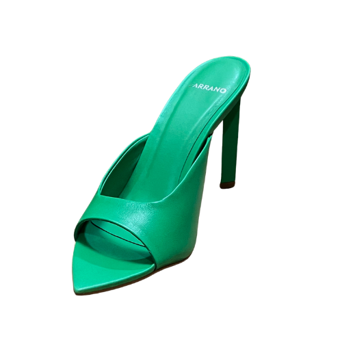 Carrano Apple Green Heeled Mule | Maurice of Balmain Boutique