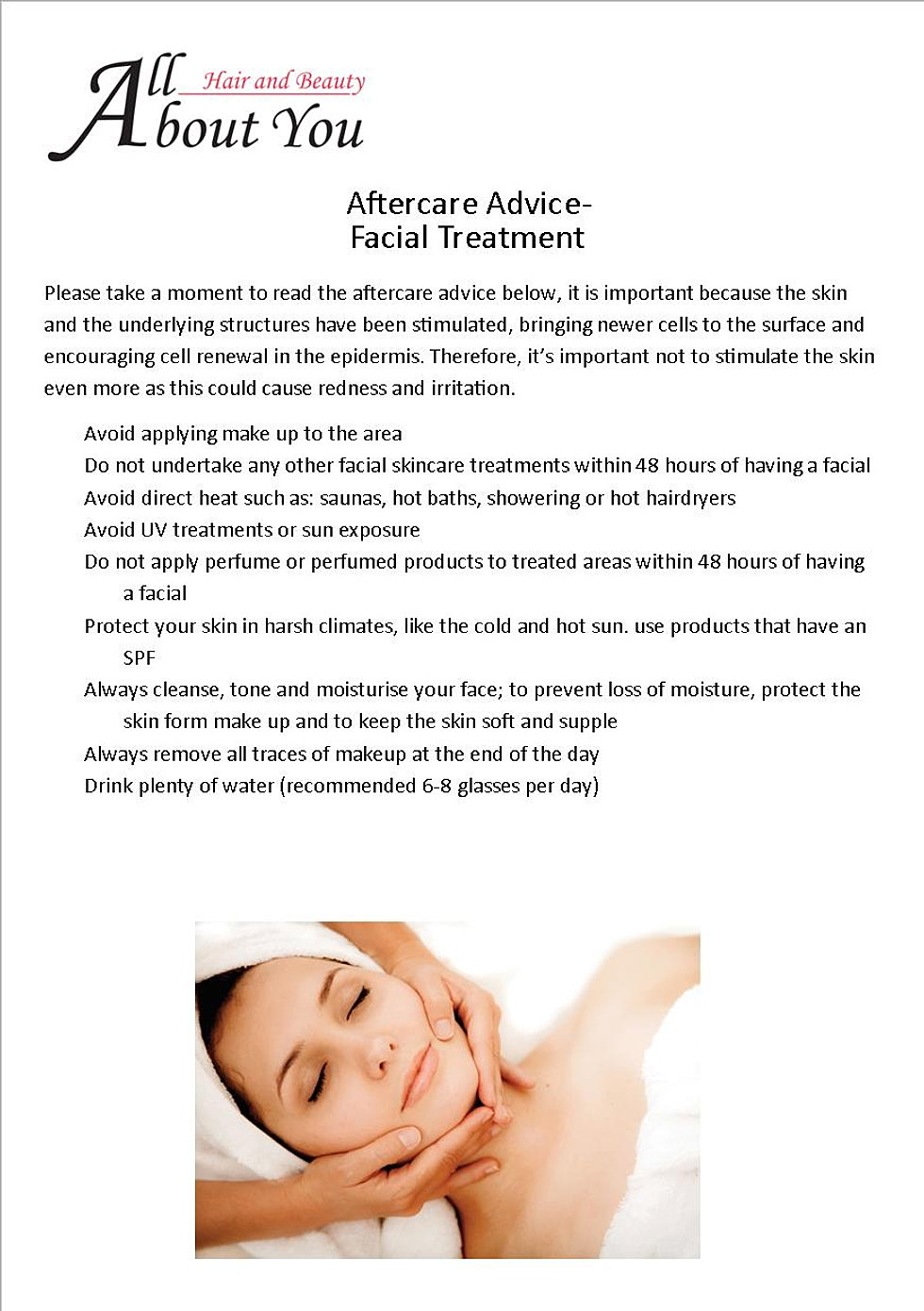 Makeup Aftercare Leaflet Mugeek Vidalondon