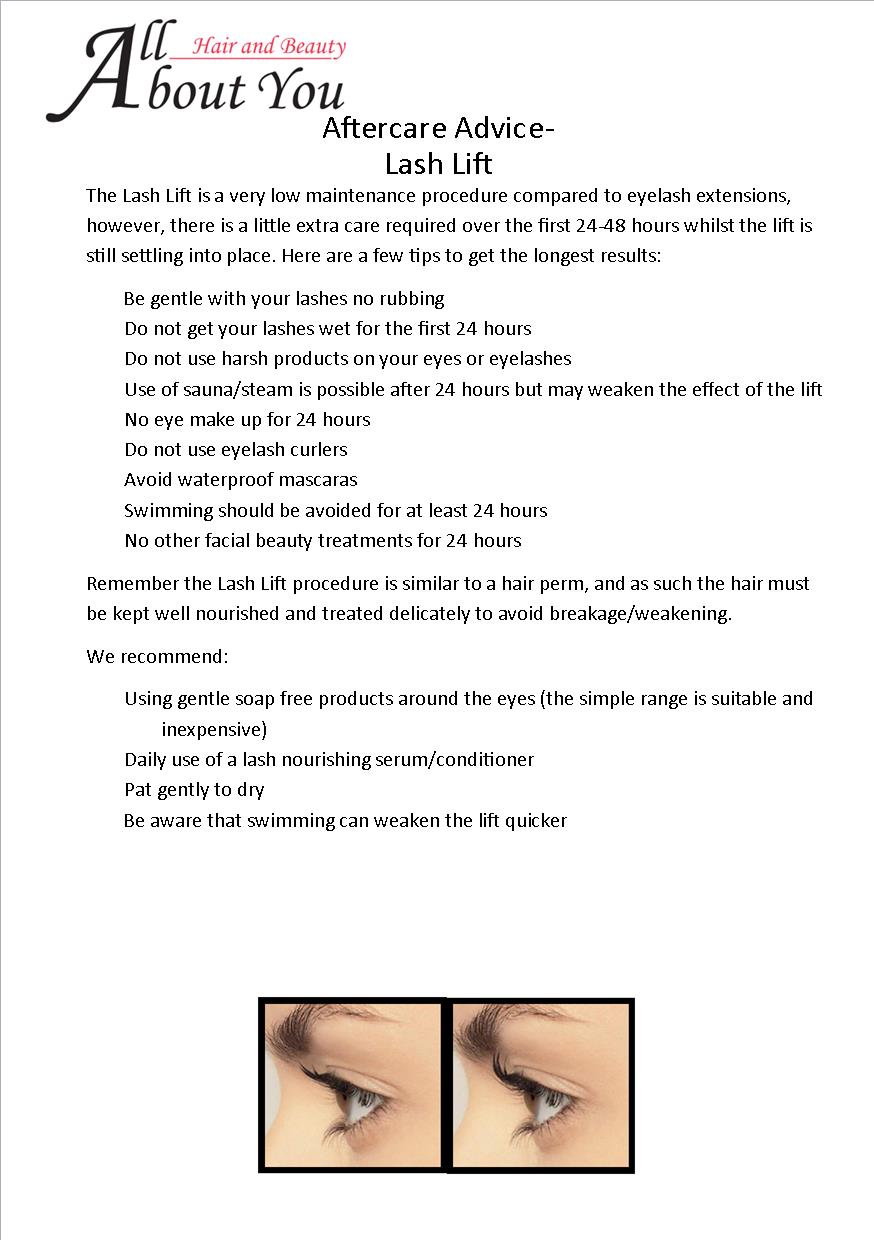 Makeup Aftercare Leaflet - Mugeek Vidalondon