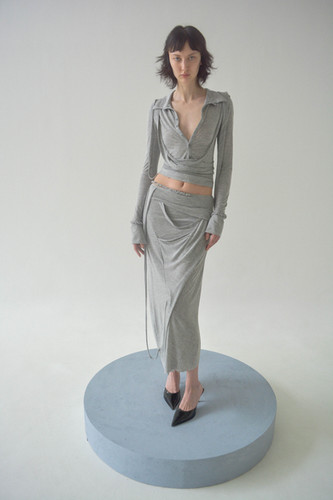 PIERO DRAPED SHIRT | Caro Chia