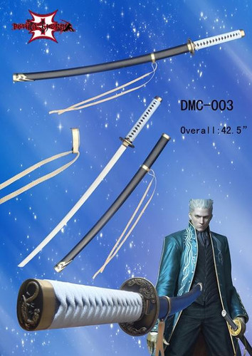 Devil May Cry Video Game Vergil's Sword Stainless Steel Blade | War Sword