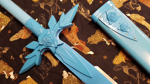 Sword Art Online SAO Eugeo Blue Rose Sword Carbon Steel Blade | War Sword