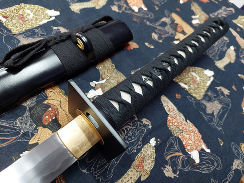 Ishikawa Ninjutsu Japanese Ninja Short Sword 1050 Clay Tempered | War Sword
