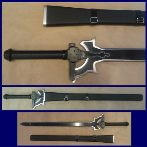Sword Art Online Kirito Elucidator Carbon Steel Blade | War Sword
