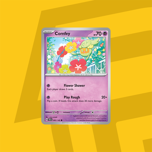 Pokemon TCG: Scarlet & Violet - Stellar Crown - Comfey 063/142 | Pack ...