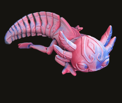 Twisty Prints Large Axolotl Fidget Toy | Beastie Builds 3D