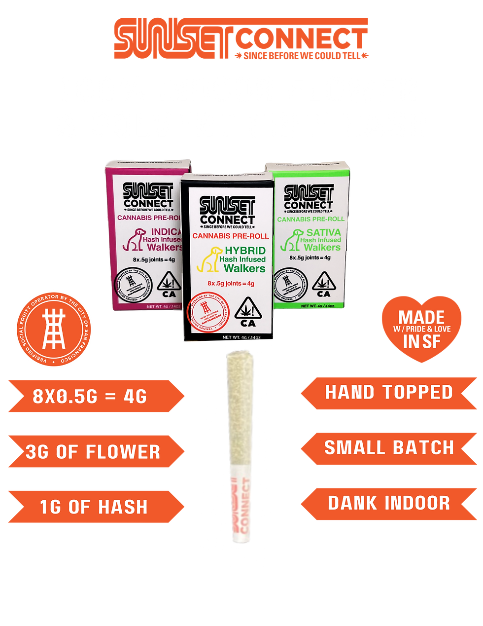 Prerolls | Sunset Connect | Crafted for Quality, Driven by Equity | SF