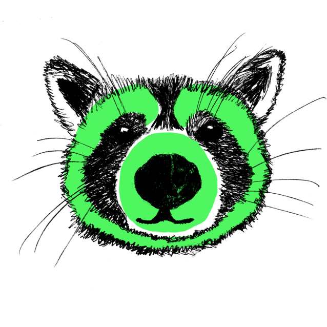 Art & Collectibles Art Objects Sculpture Green raccoon etna.com.pe