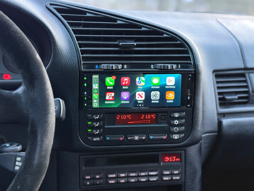 Single DIN Apple Carplay / Android Auto Headunit Kit for E36 / E34 | TC European