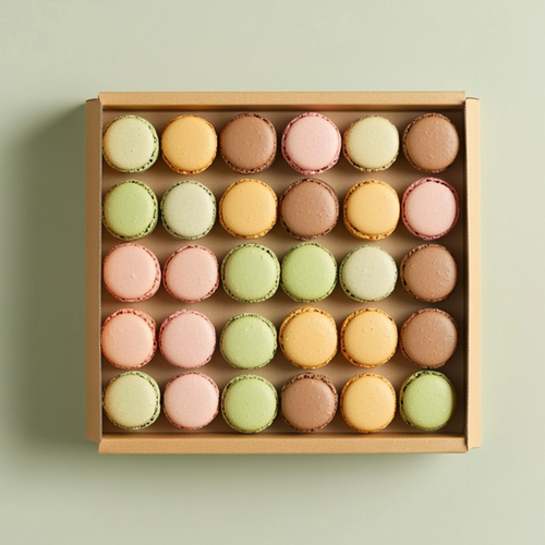 Mini Macarons Box - Assorted Flavours | The Italian Job Catering