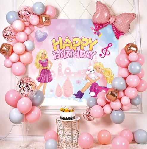 Pink Barbie Doll Birthday Party Pack | PARTY LOOP