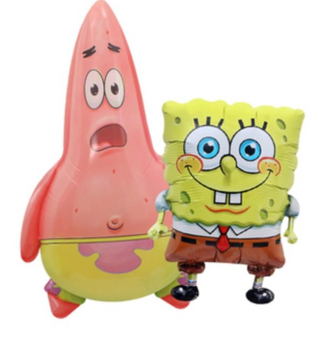 SpongeBob & Patrick Star (Handheld) Balloon | PARTY LOOP