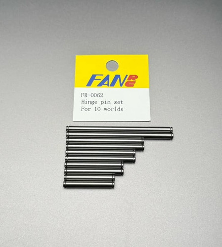 FanRC Stainless Steel Hinge Pin Set Fits AE RC10 Worlds FR-0062 | RRP