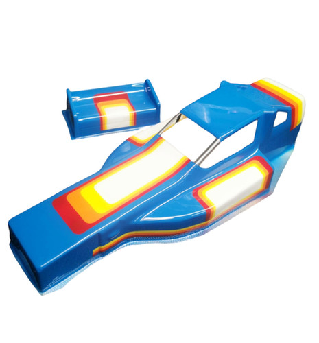 RC10 Protech II Painted Body & Wing Blue Team Car Theme RRP-001RCTCB | RRP