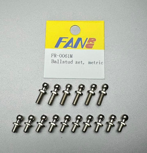FanRC M3 Threaded Ball Studs Metric 5mm Hex Fits AE RC10 YZ10 MX4 FR ...