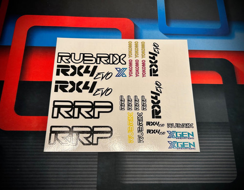 Rubrix RX4 Evo Decal Sheet RRP-001D | RRP