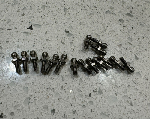 DPRC Titanium Ball Stud Kit 4.3mm 4-40 For RSX RC10 RC10T DS BRC10WGR5 ...