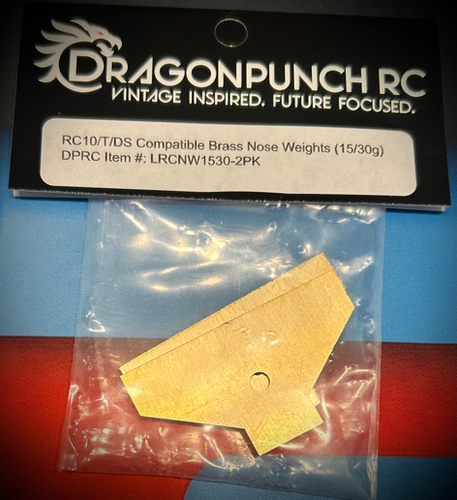 DPRC Brass Nose Weights (30/15G) For RSX RC10 RC10T DS LRCNW1530-2PK | RRP