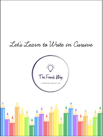 Digital Let's Learn Cursive | The Francis Way
