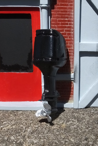 Outboard Boat Motor Miniature 1/24 Scale G Scale | Larry G Scale