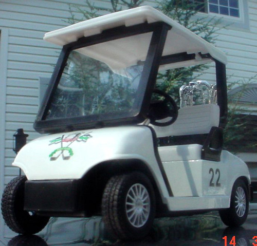 Golf Cart Miniature w Golf Bags 1/24 Scale G Scale | Larry G Scale