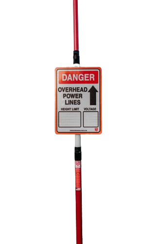 Overhead Warning Sign | Superior Goalposts