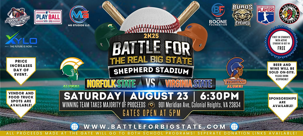 2025 Battle For The Real Big State Charity Alumni Baseball Game ...