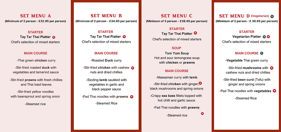 Menu@Cranleigh | Tay Tar Thai