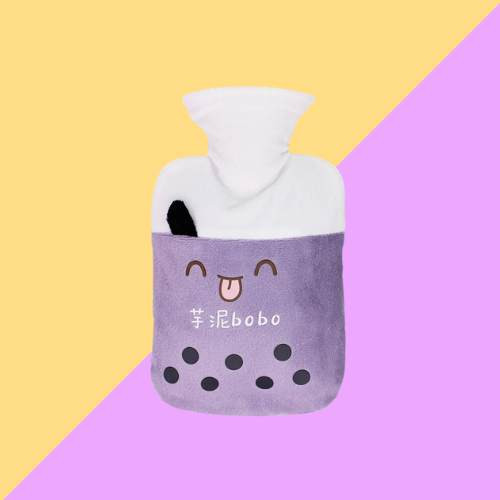 Bouillotte Bubble Tea Violet Kawaii SMALL 500ML | Yummyso